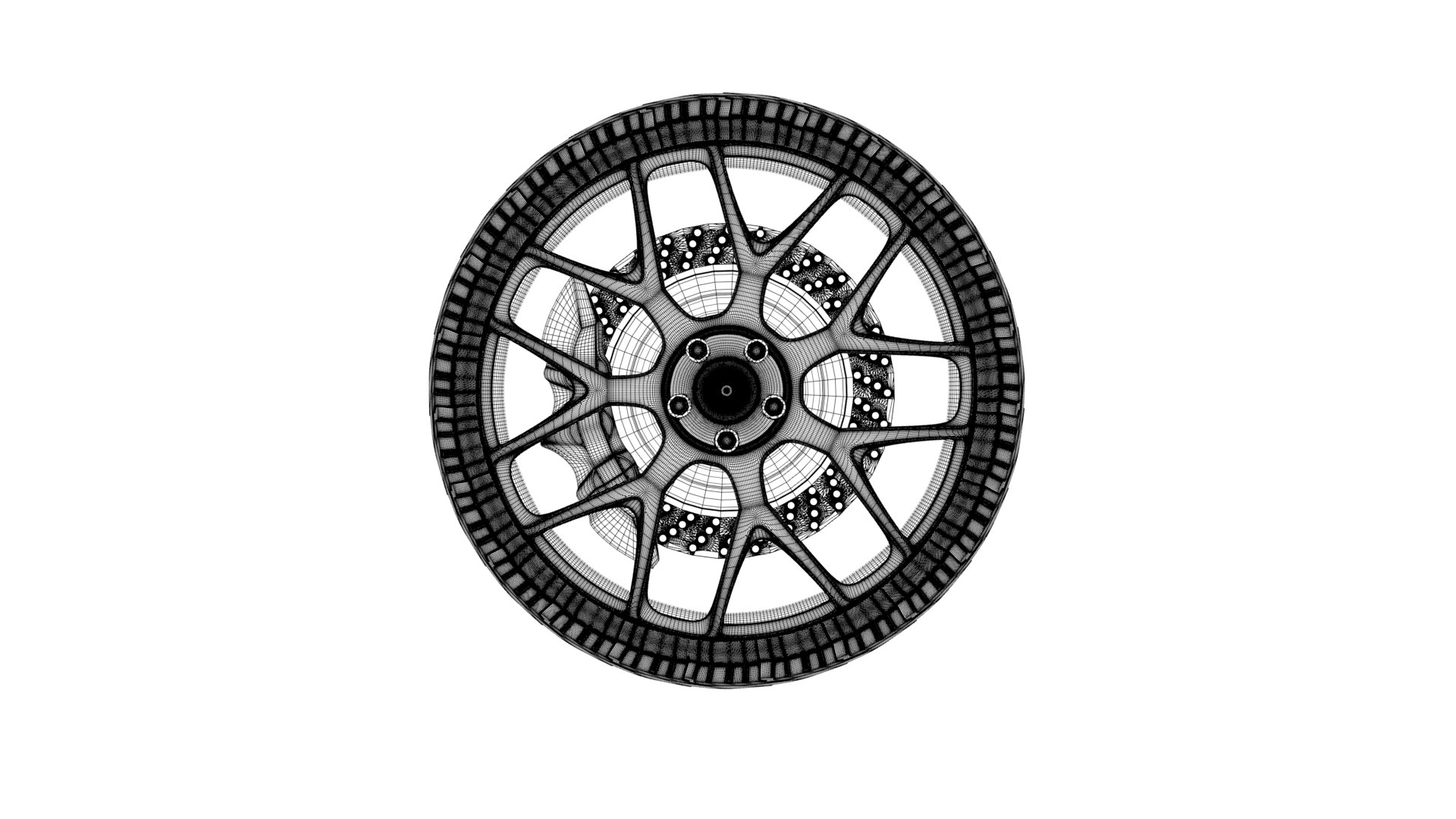 Car wheel m160 3D model - TurboSquid 1262542