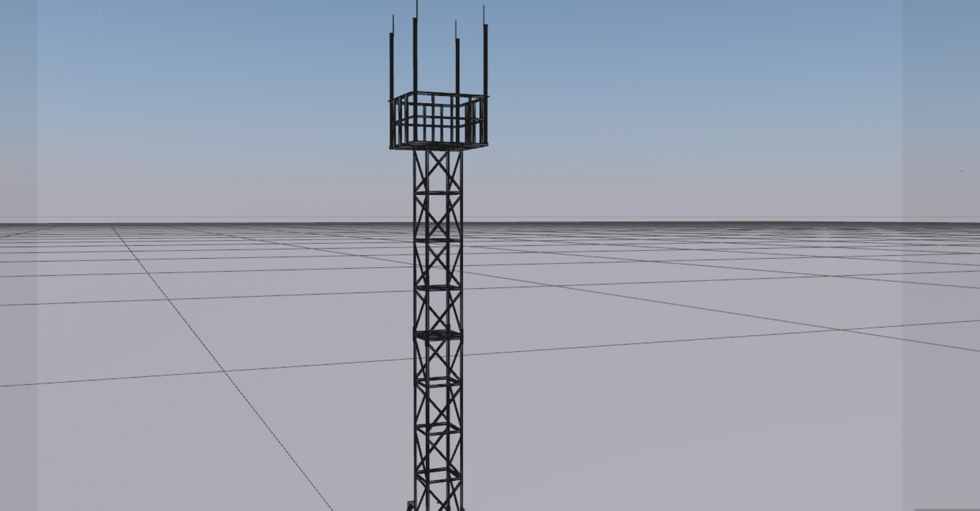 3D cell tower model - TurboSquid 1418825