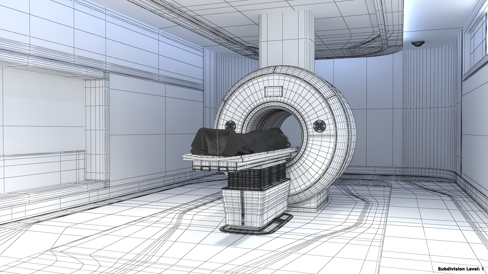 MRI Room with Patient 3D - TurboSquid 2138182