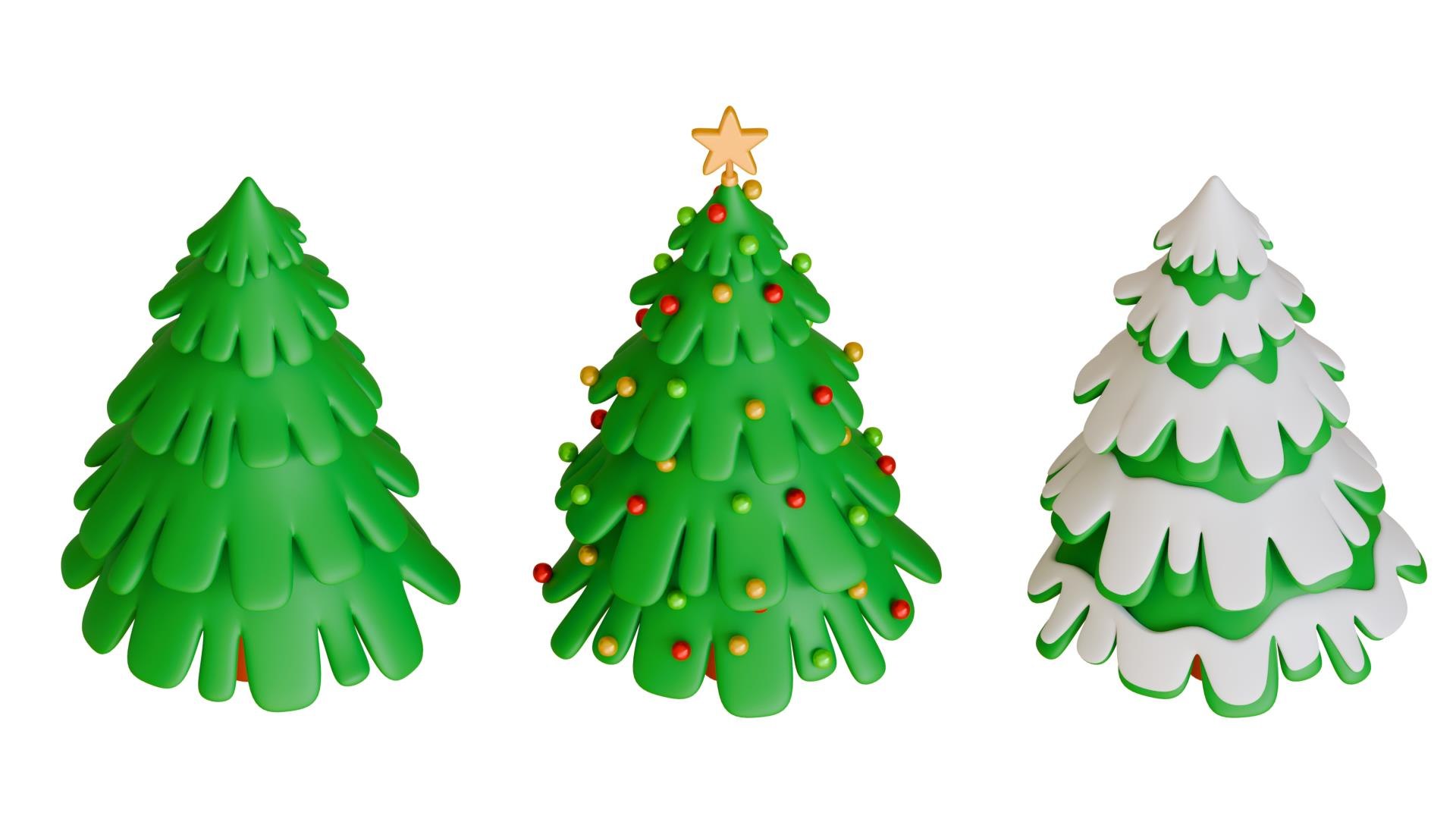 3D Stylized Christmas Tree - TurboSquid 2319086