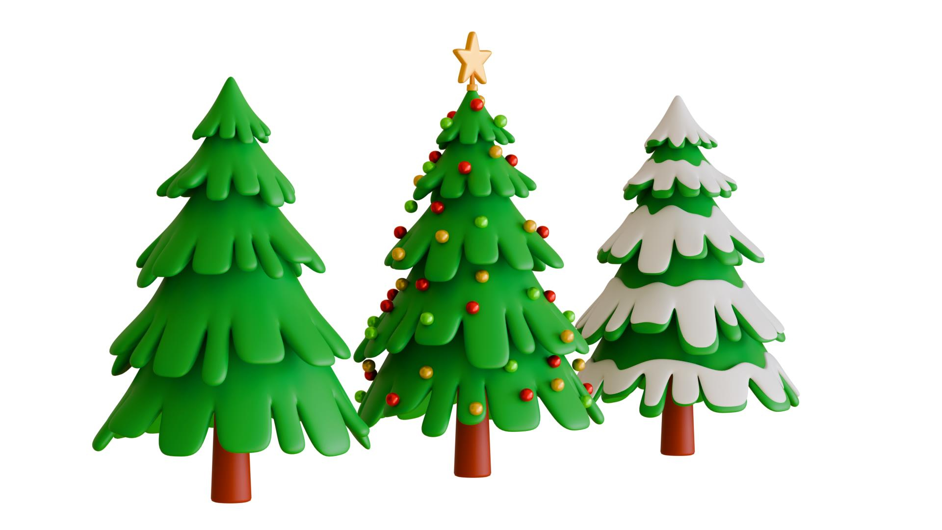 3D Stylized Christmas Tree - TurboSquid 2319086