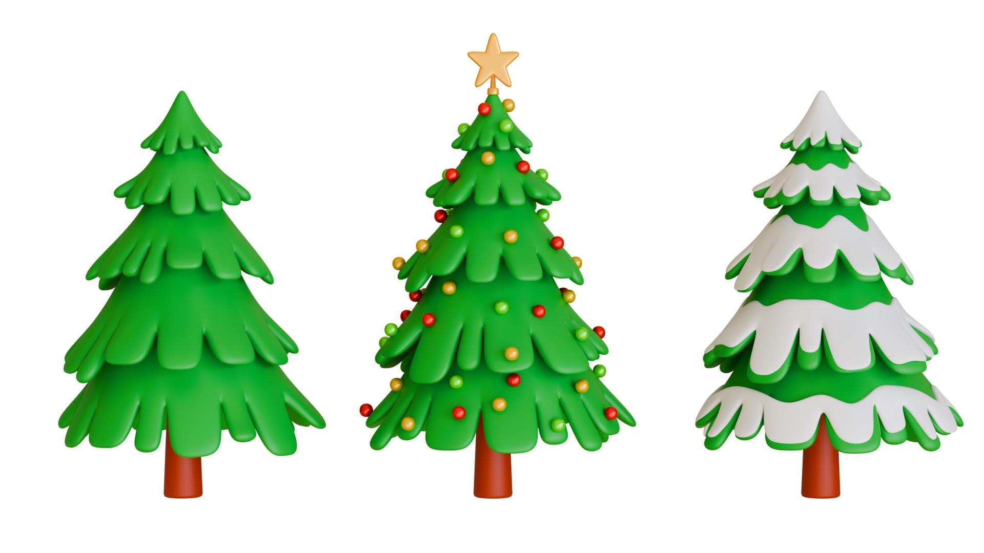 3D Stylized Christmas Tree - TurboSquid 2319086