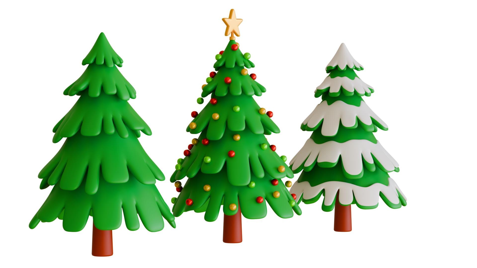 3D Stylized Christmas Tree - TurboSquid 2319086