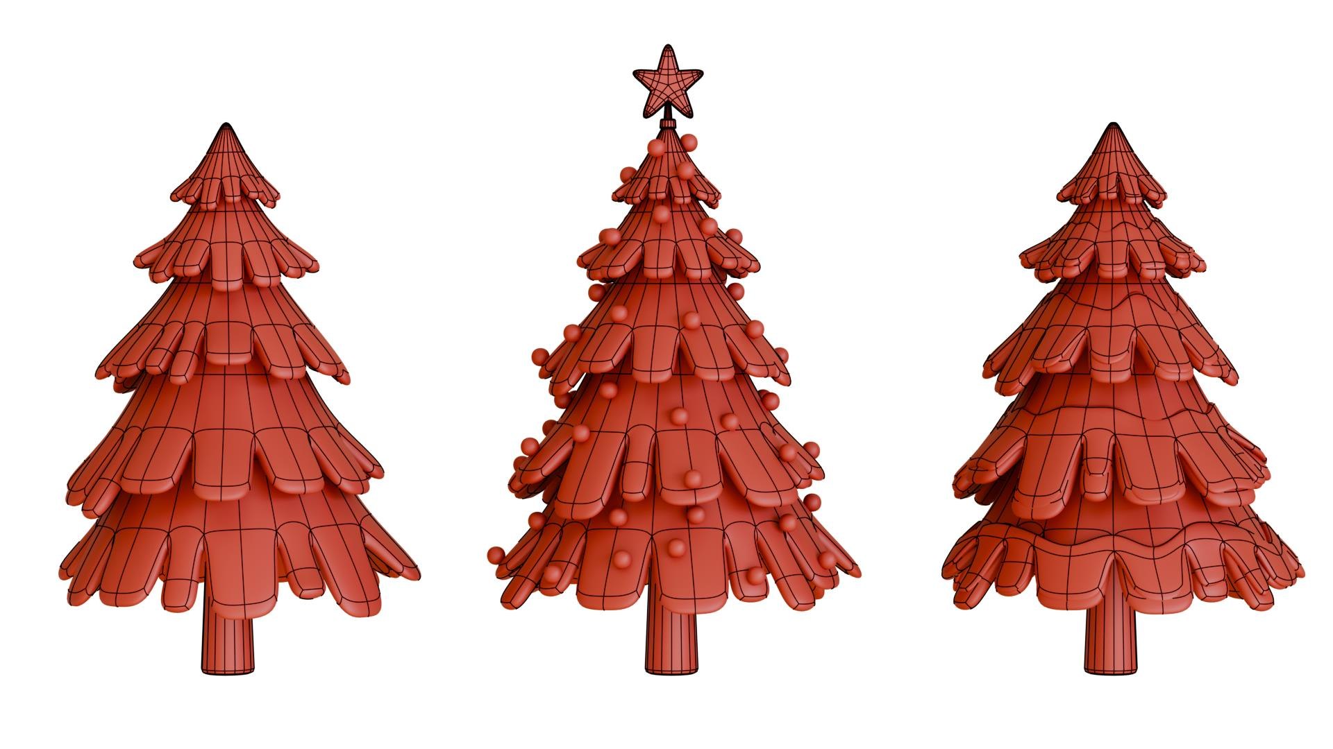 3D Stylized Christmas Tree - TurboSquid 2319086