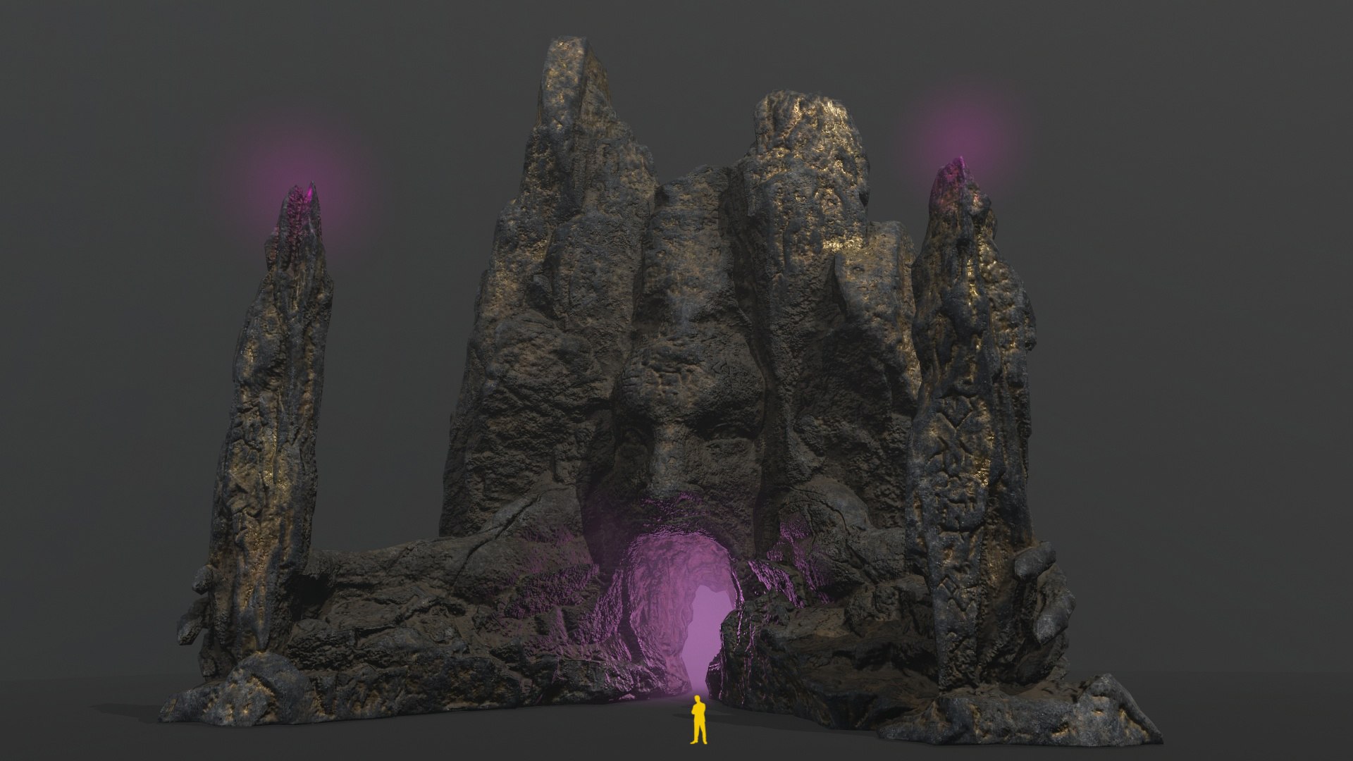 3D Rock Gate - TurboSquid 2148151