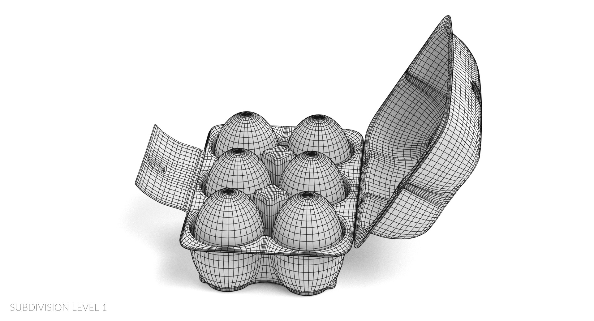 Eggs box 3D model - TurboSquid 1274038