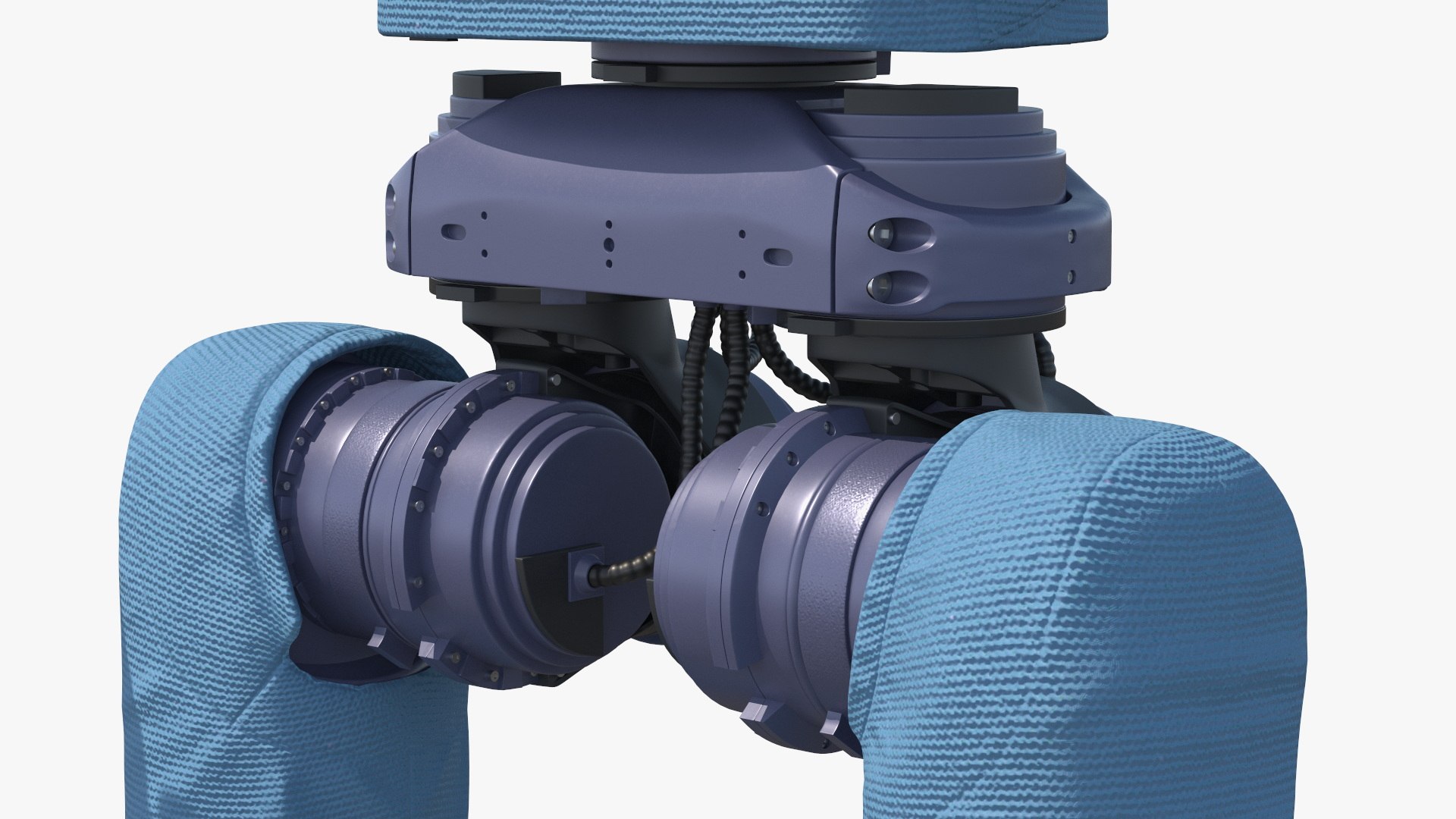 3D Humanoid Robot With Dexterous Hands Rigged For Cinema 4D ...