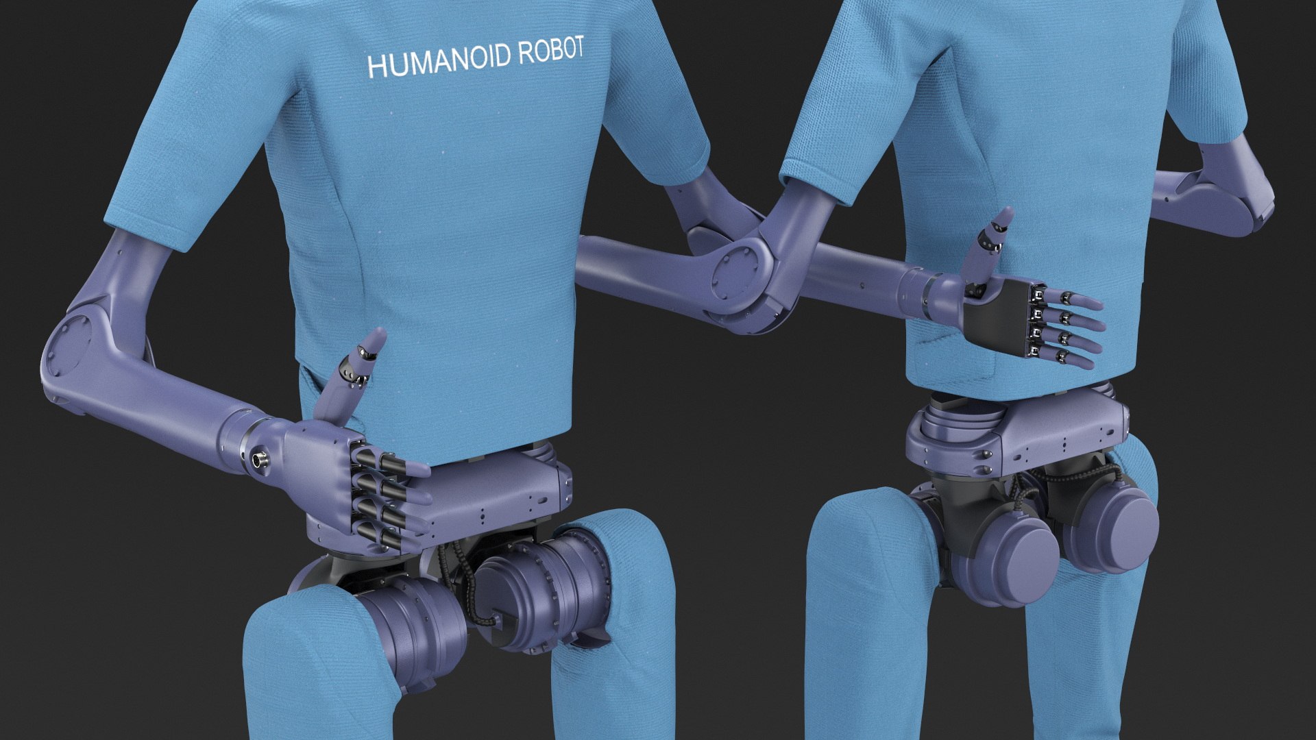 3D Humanoid Robot With Dexterous Hands Rigged For Cinema 4D ...