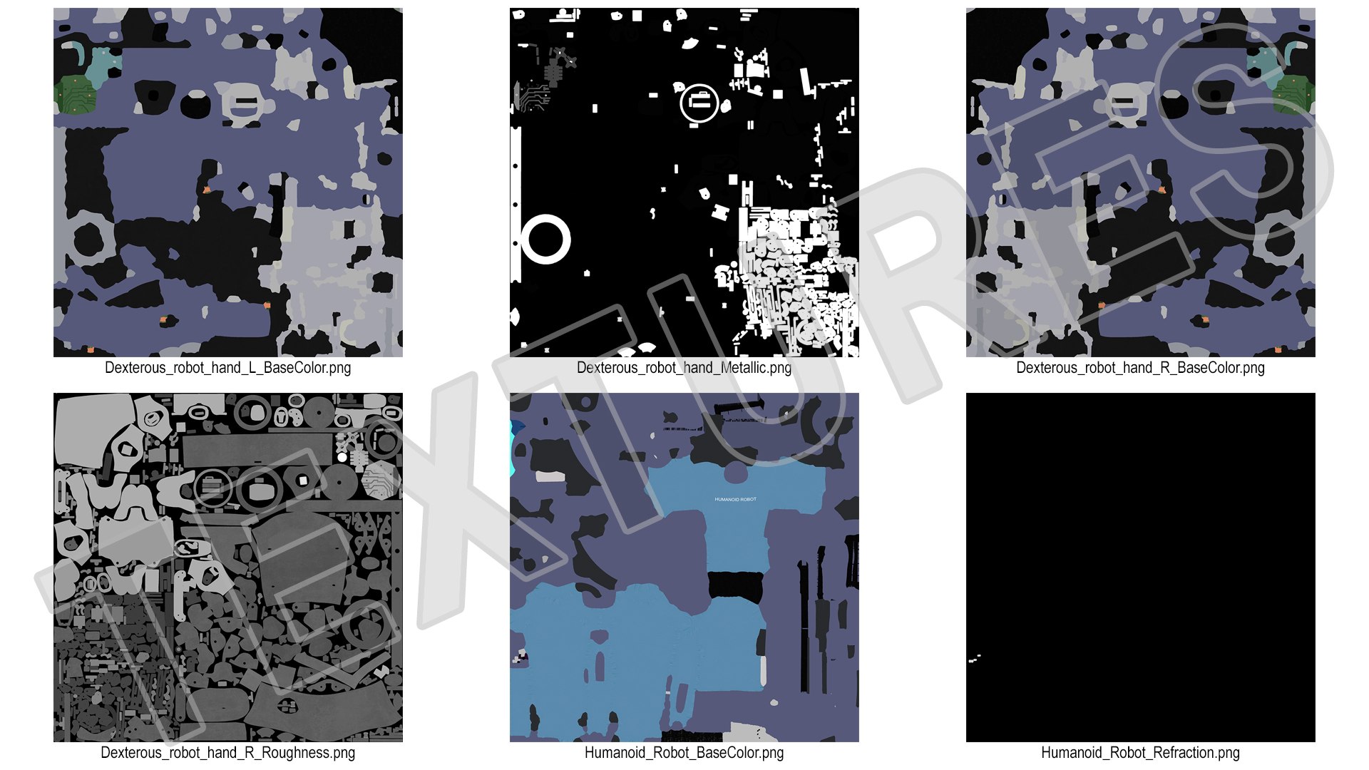 3D Humanoid Robot With Dexterous Hands Rigged For Cinema 4D ...