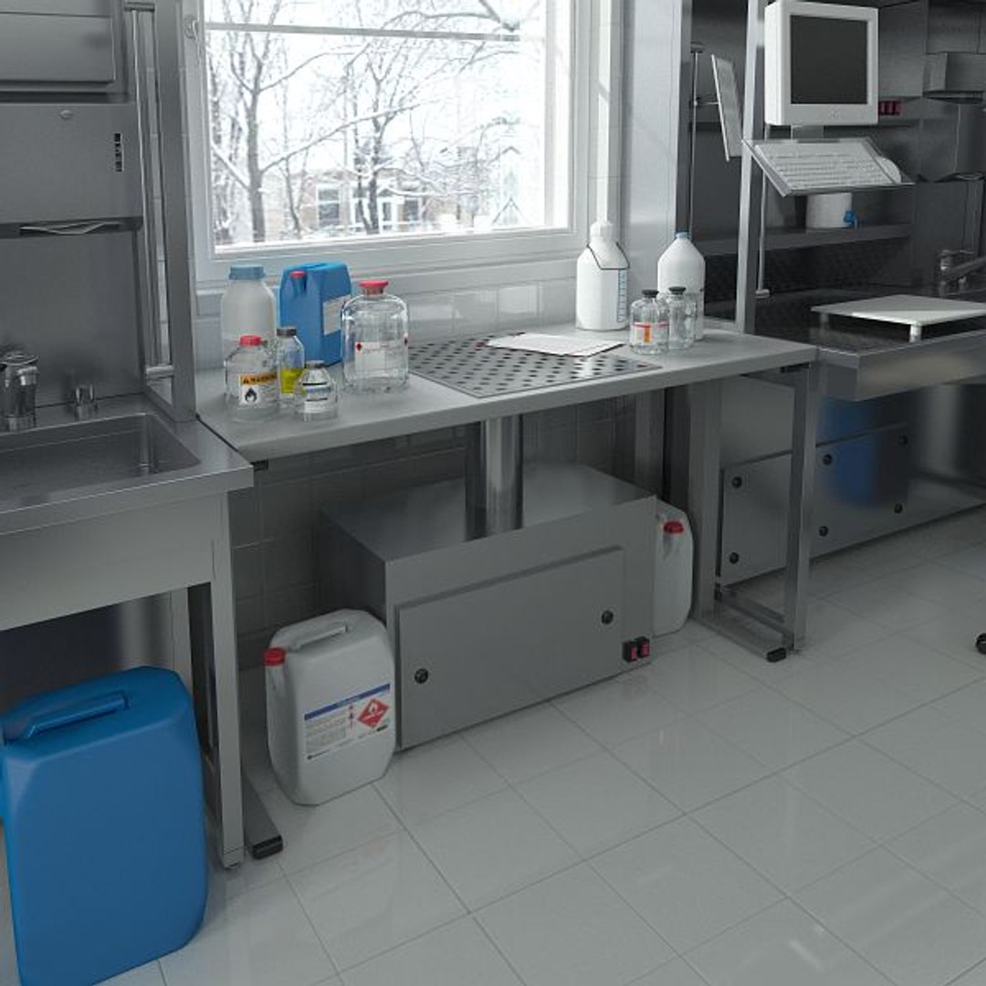 3d Model Anatomy Pathology Laboratory Equipment