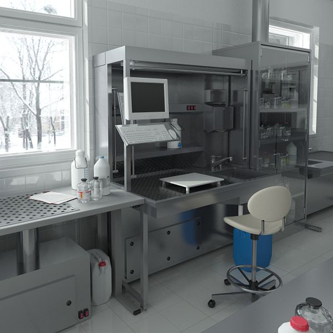 3d Model Anatomy Pathology Laboratory Equipment