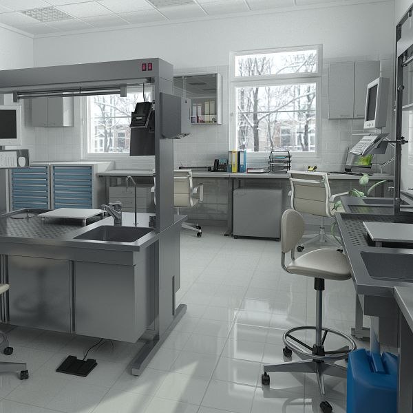 3d model anatomy pathology laboratory equipment