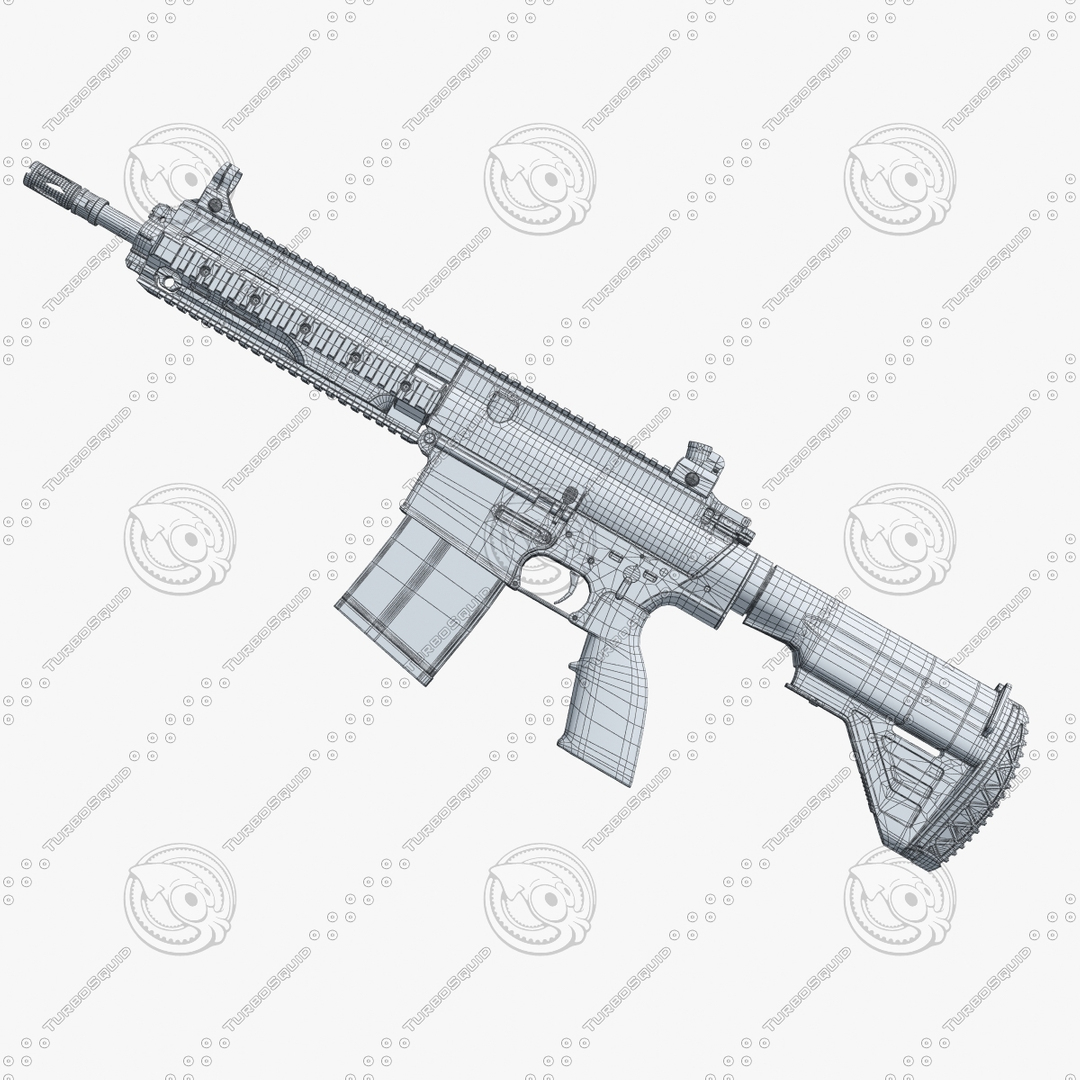 Battle Rifle 417 2 3d Max