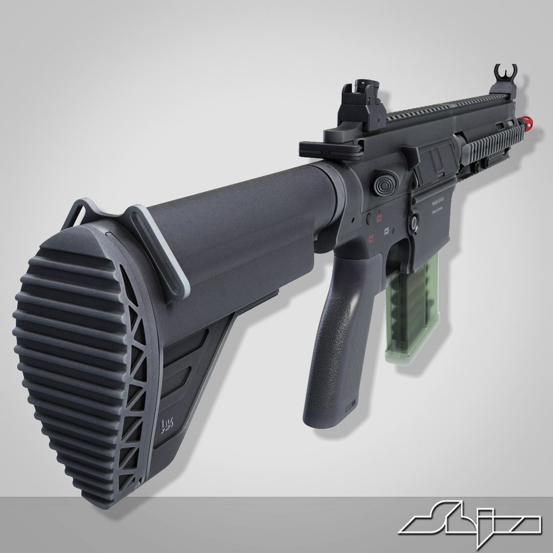 Battle Rifle 417 2 3d Max