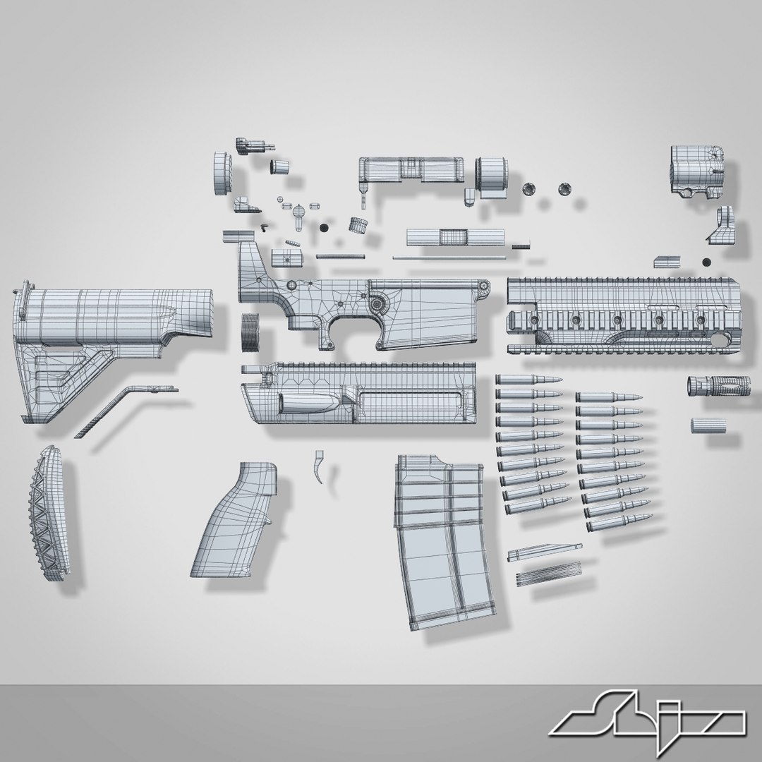 Battle Rifle 417 2 3d Max