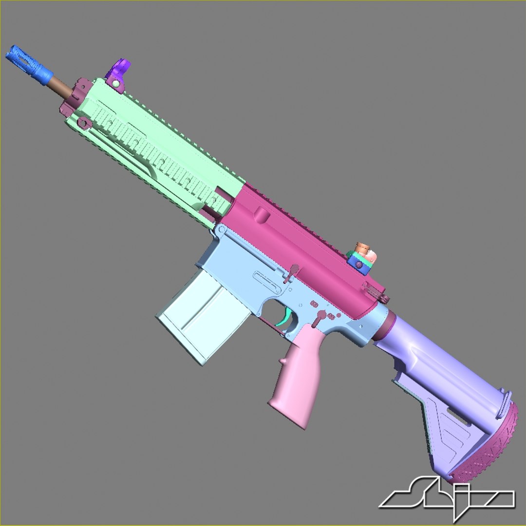 Battle Rifle 417 2 3d Max