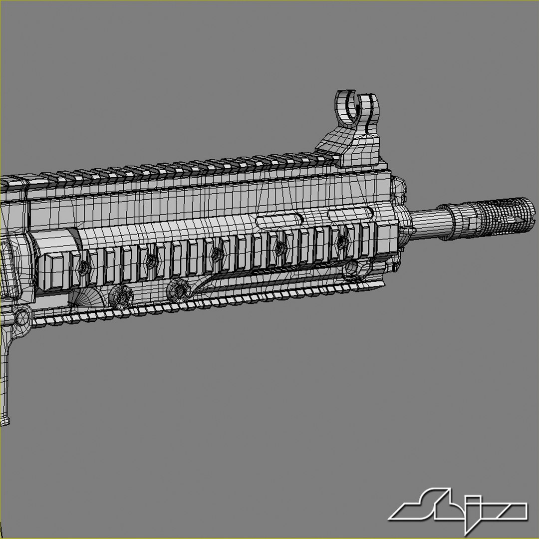 Battle Rifle 417 2 3d Max