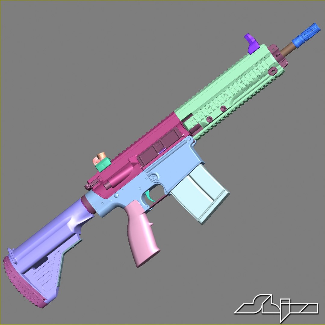 Battle Rifle 417 2 3d Max