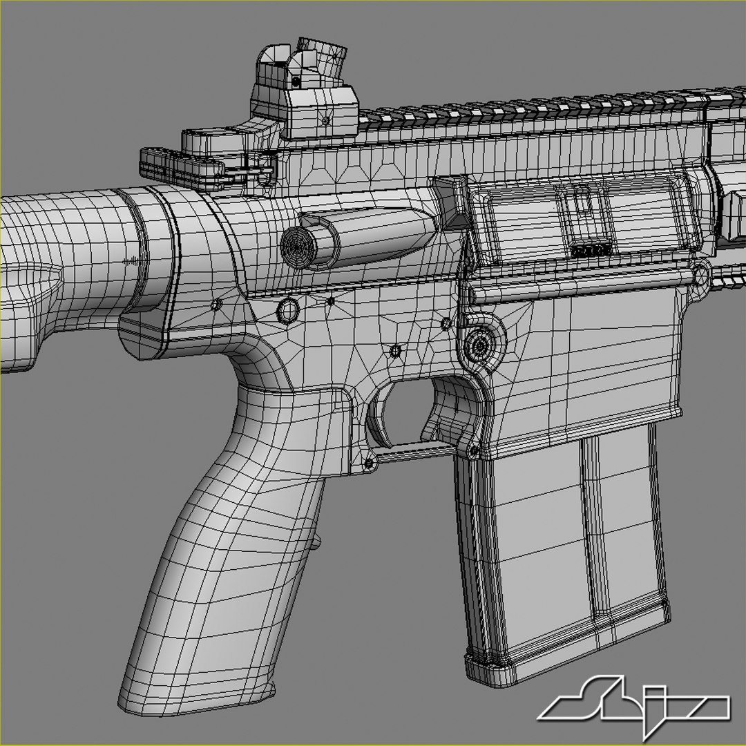 Battle Rifle 417 2 3d Max