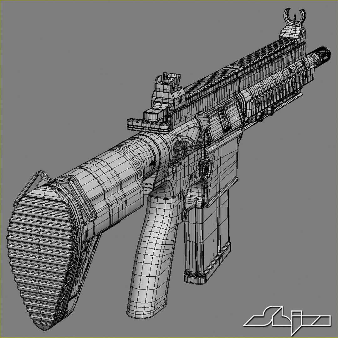 Battle Rifle 417 2 3d Max