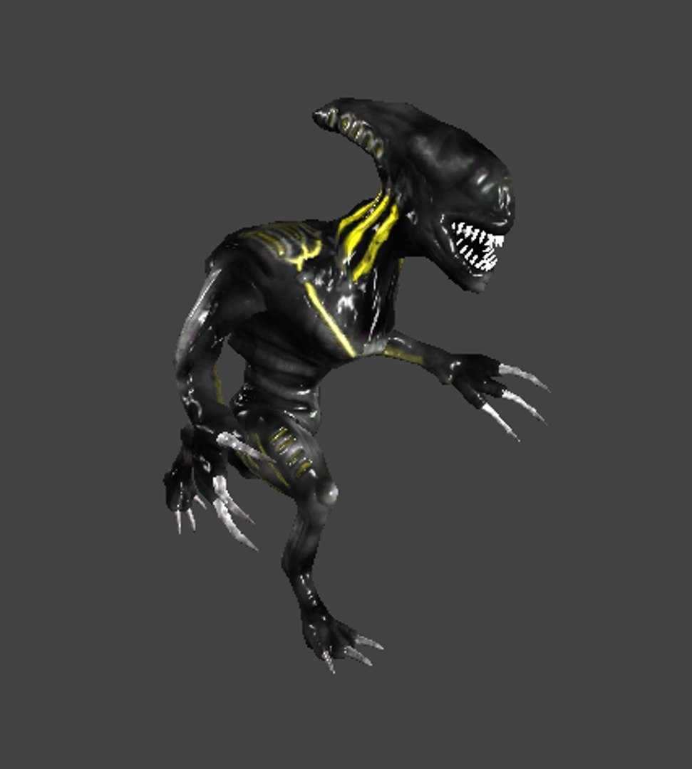 3D Creature Alien Z Model - TurboSquid 1355637