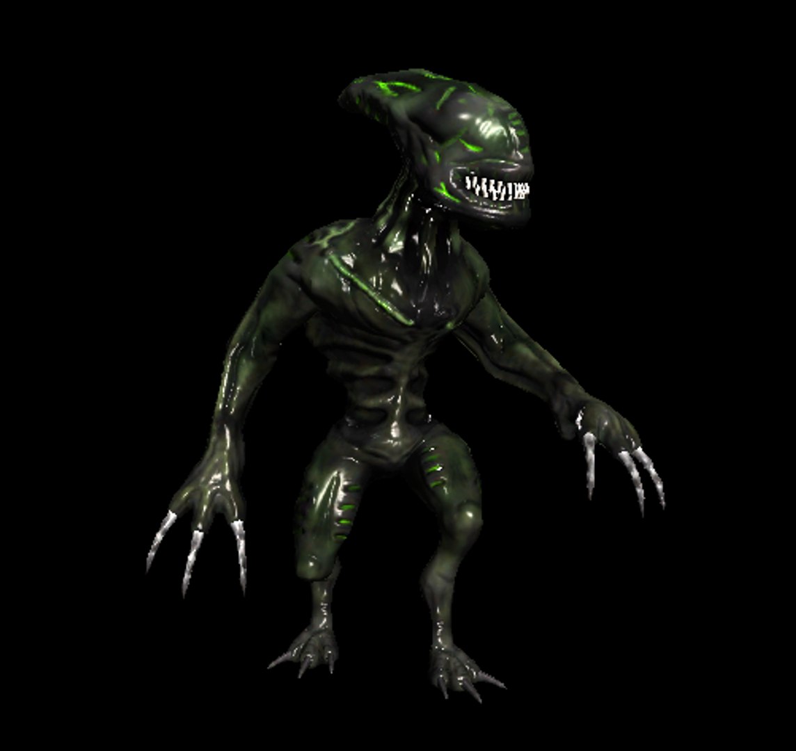 3D Creature Alien Z Model - TurboSquid 1355637