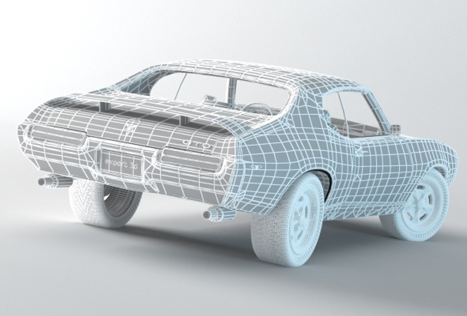 3d Model Of Pontiac Gto 1969 Judge