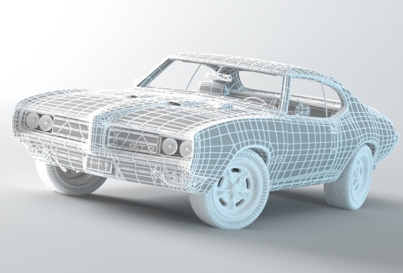 3d Model Of Pontiac Gto 1969 Judge