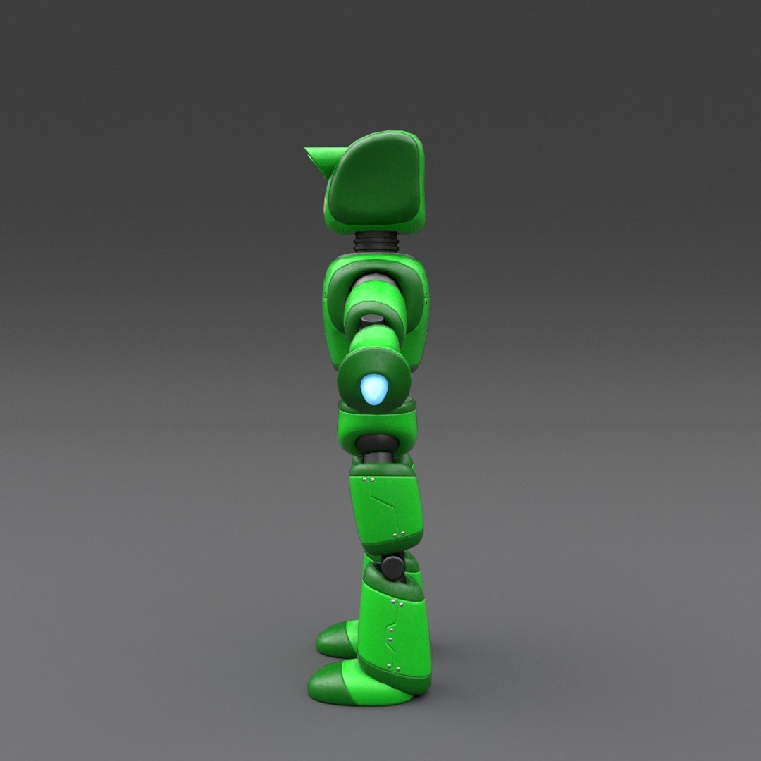 3d Robot Rigged Model