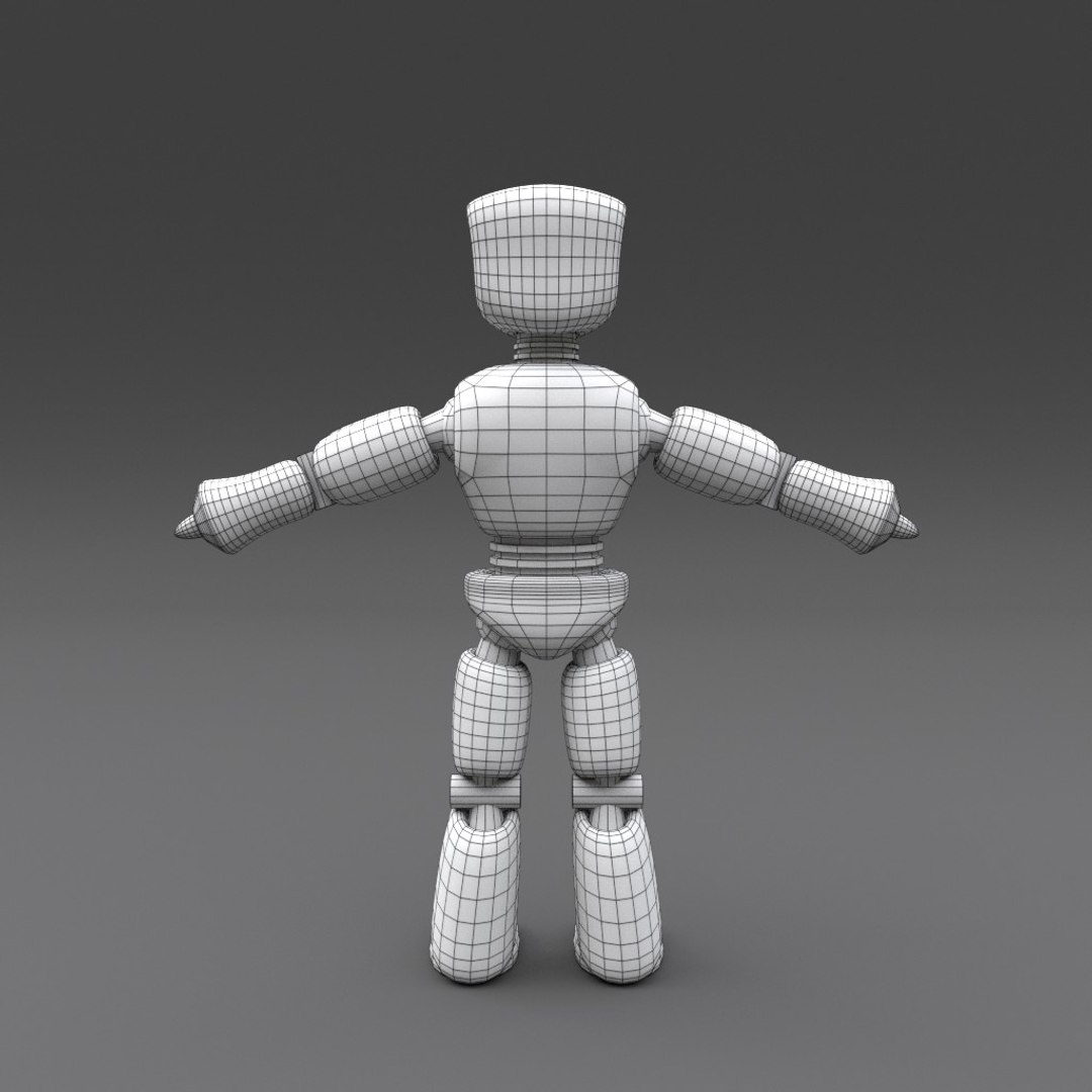 3d Robot Rigged Model