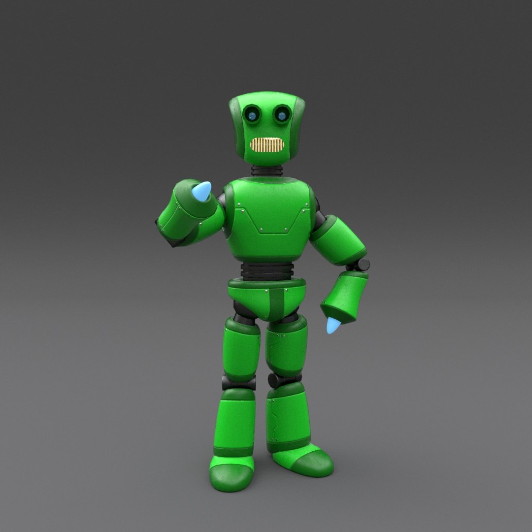 3d Robot Rigged Model