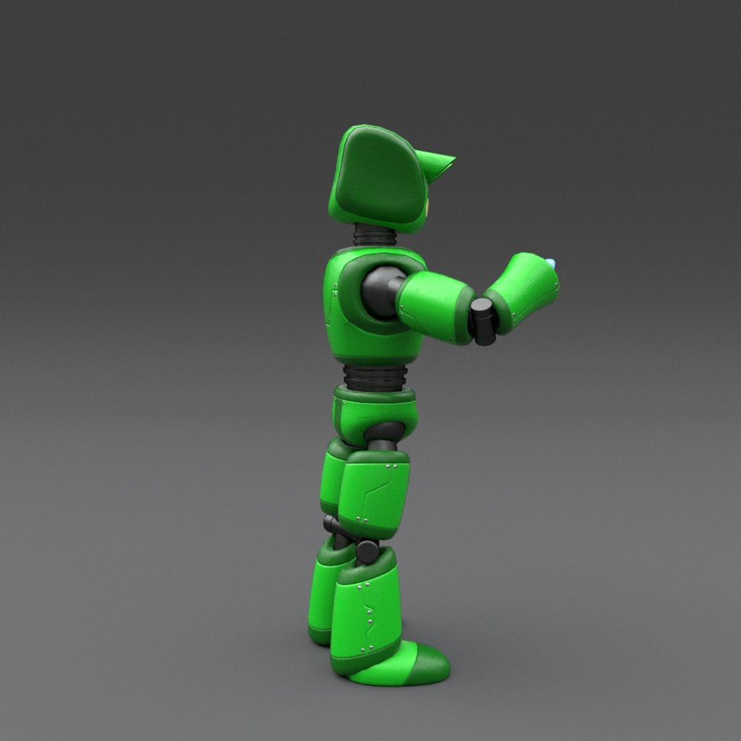 3d Robot Rigged Model