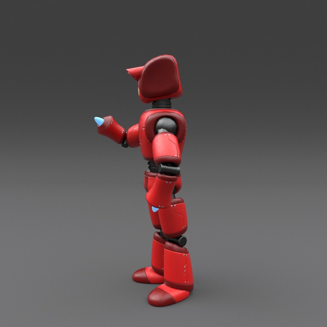3d Robot Rigged Model