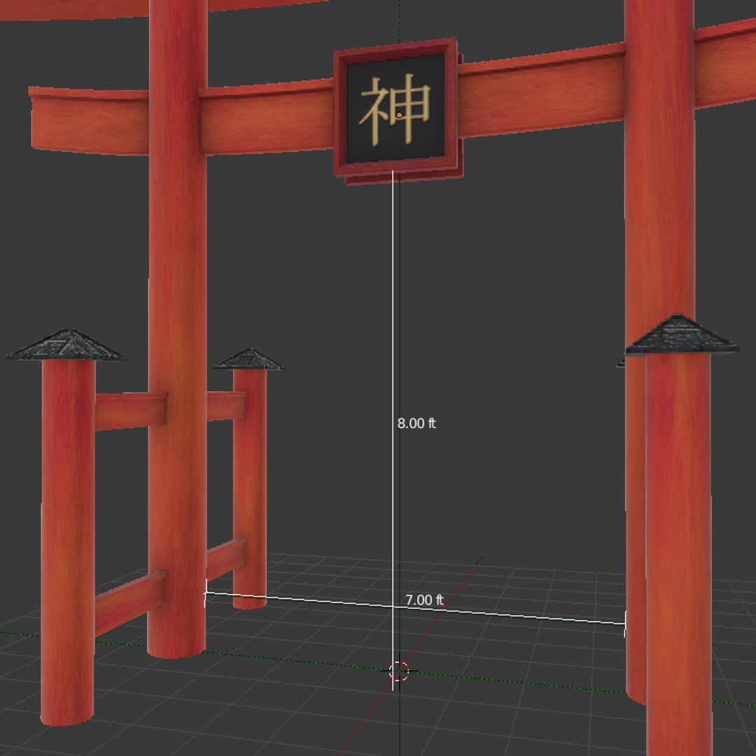 3D Japanese Torii Pbr Model - TurboSquid 1163587