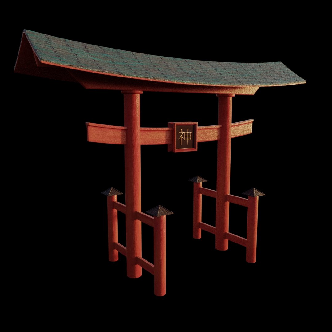 3D Japanese Torii Pbr Model - TurboSquid 1163587