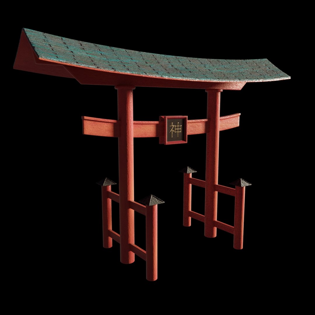 3D Japanese Torii Pbr Model - TurboSquid 1163587