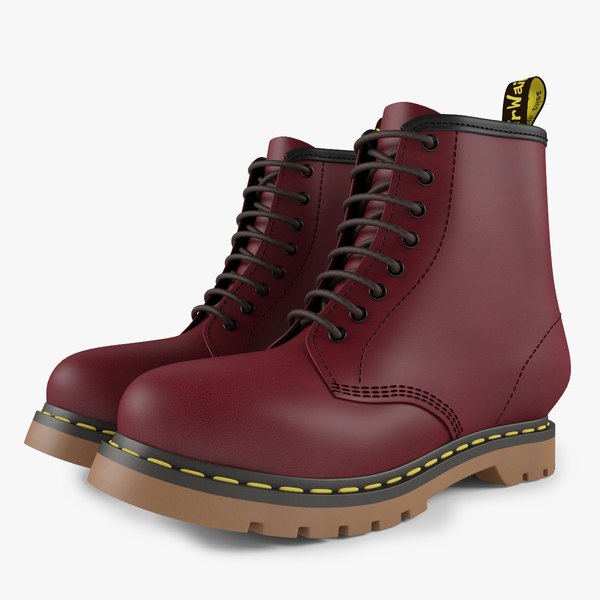 red boots 3d model