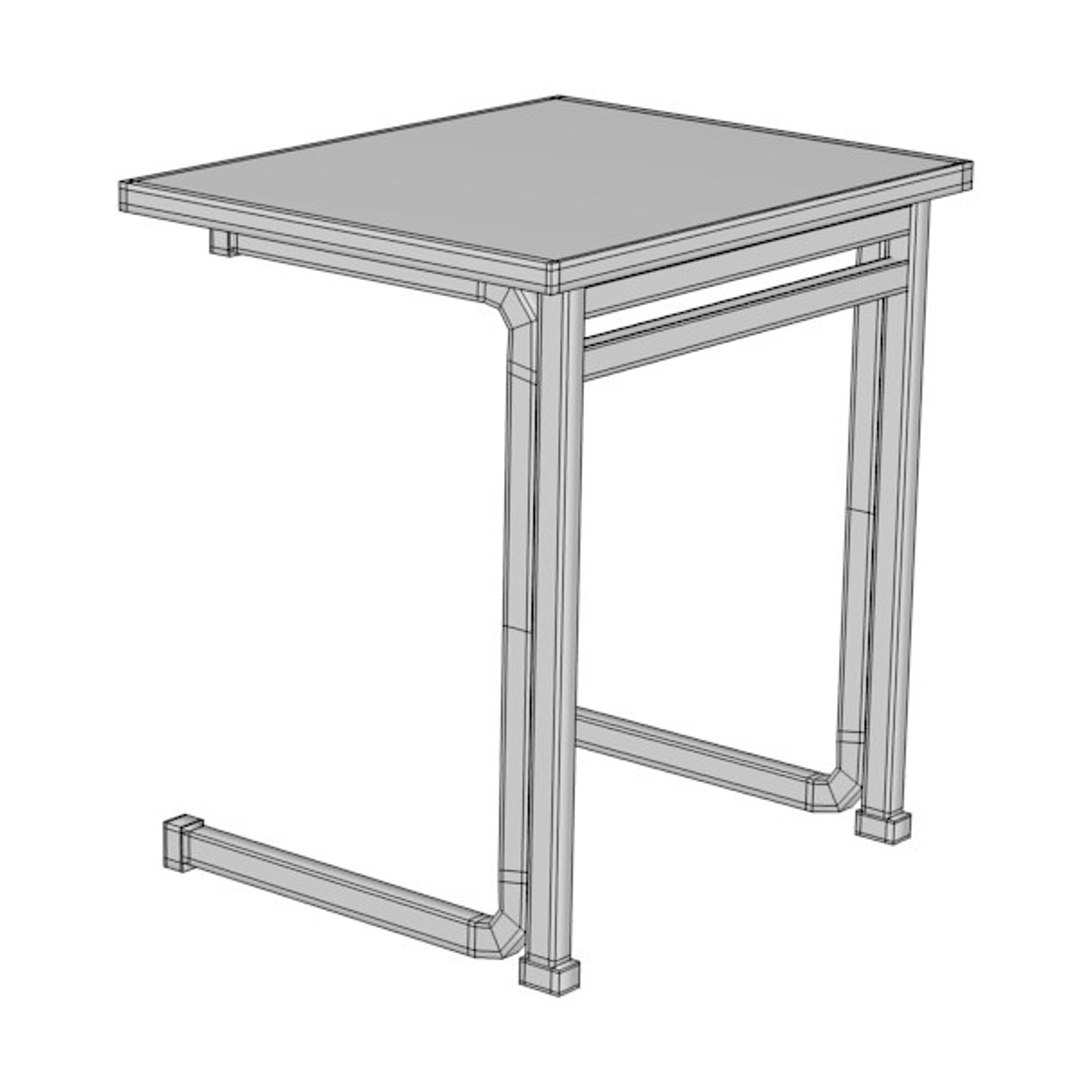 3d model school tables