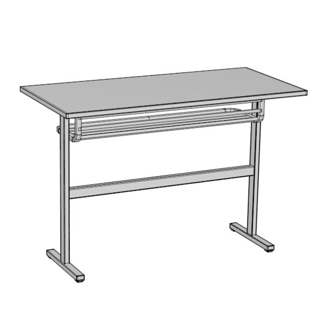 3d model school tables