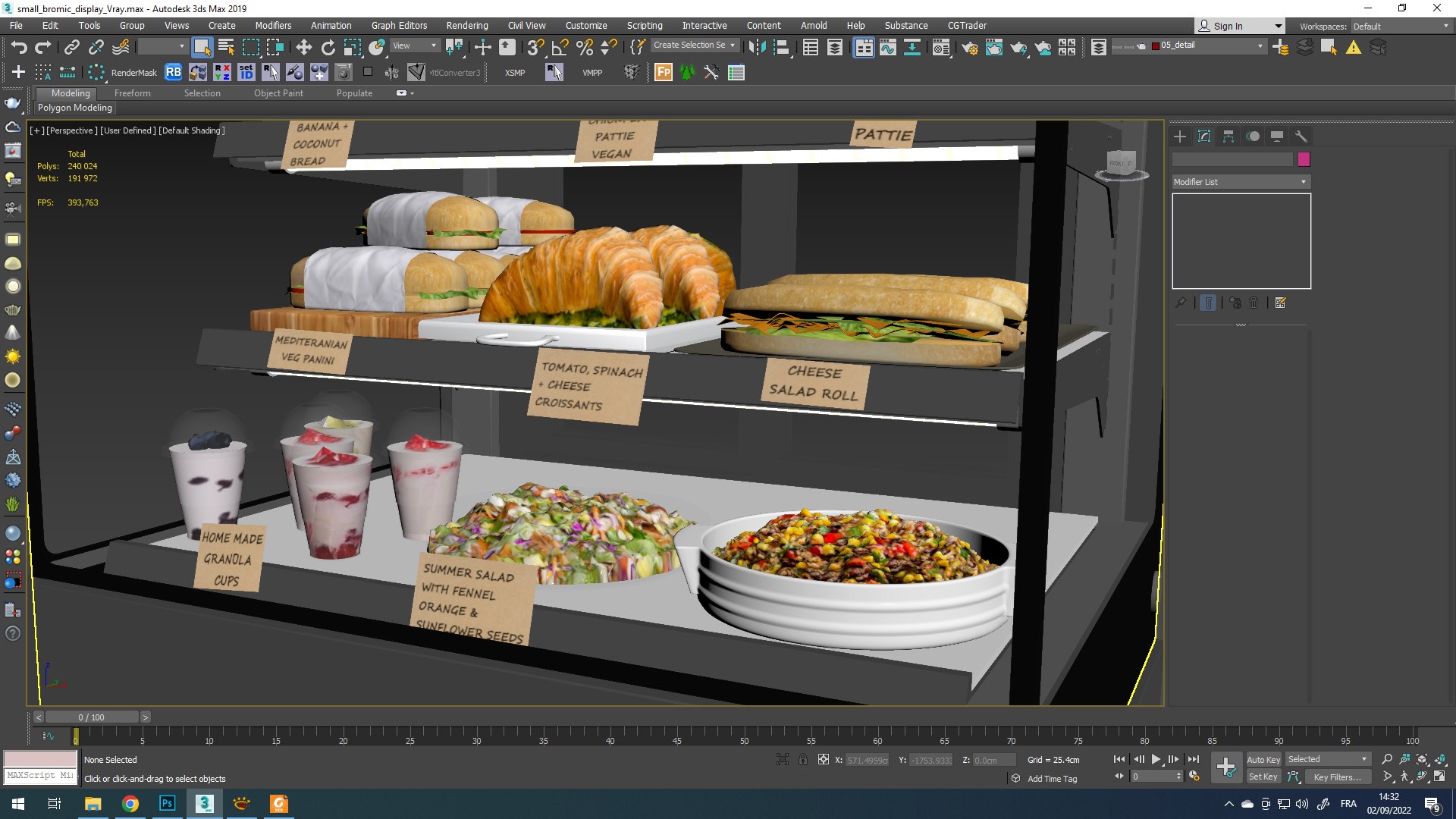 3D Ambient Food Display 900mm - TurboSquid 1953299