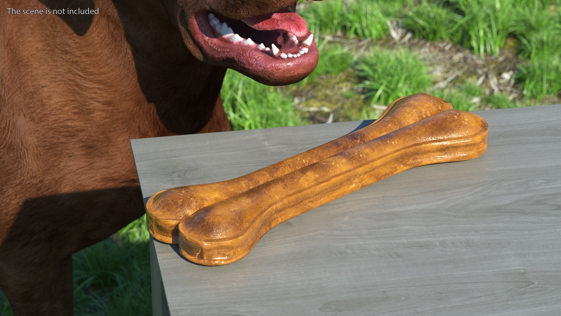 Large Dog Bone Treat Dark 3D - TurboSquid 2175160