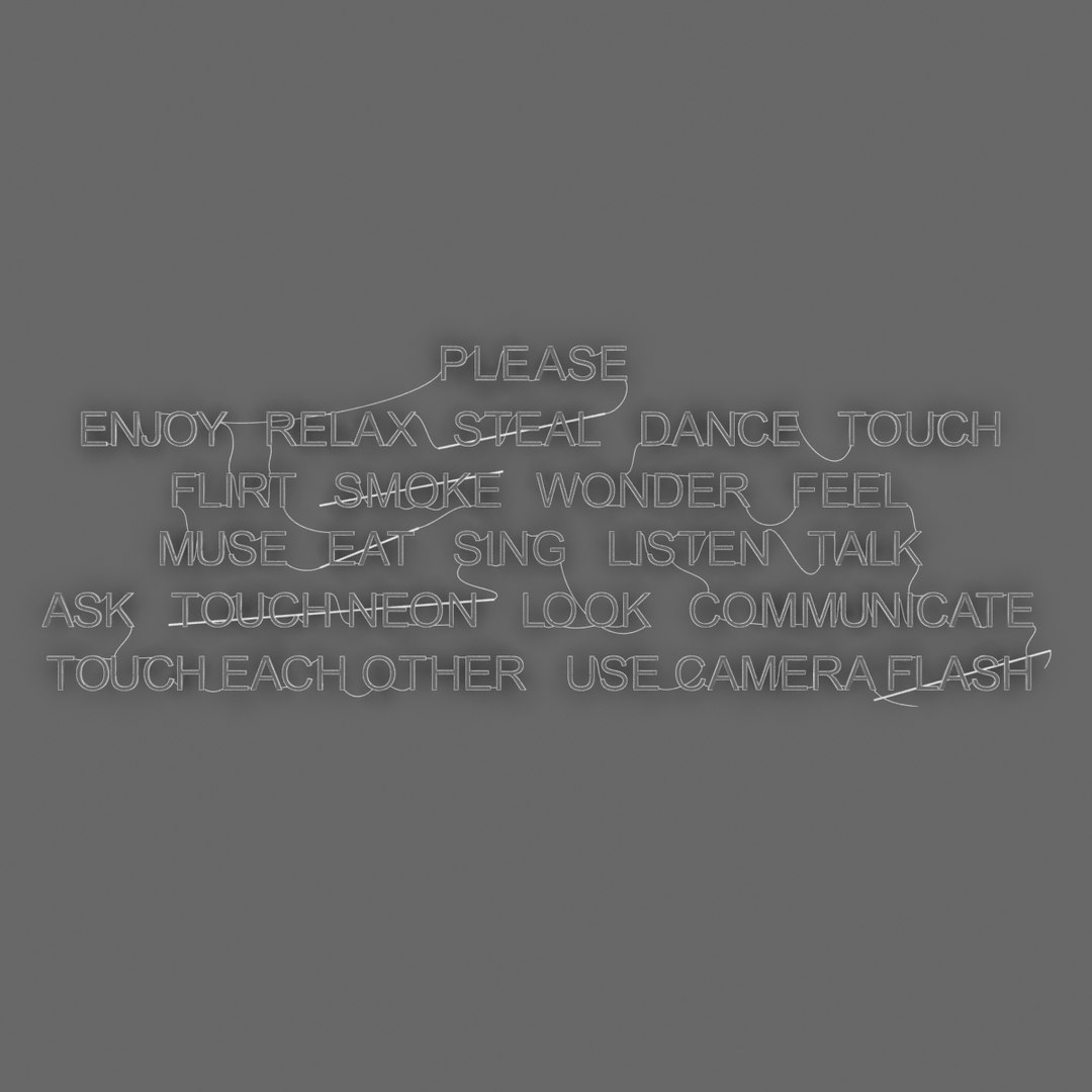 Text Sculpture Light Neon 3D Model - TurboSquid 1269335