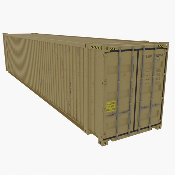 3D 45ft shipping container High Cube - TurboSquid 2035050