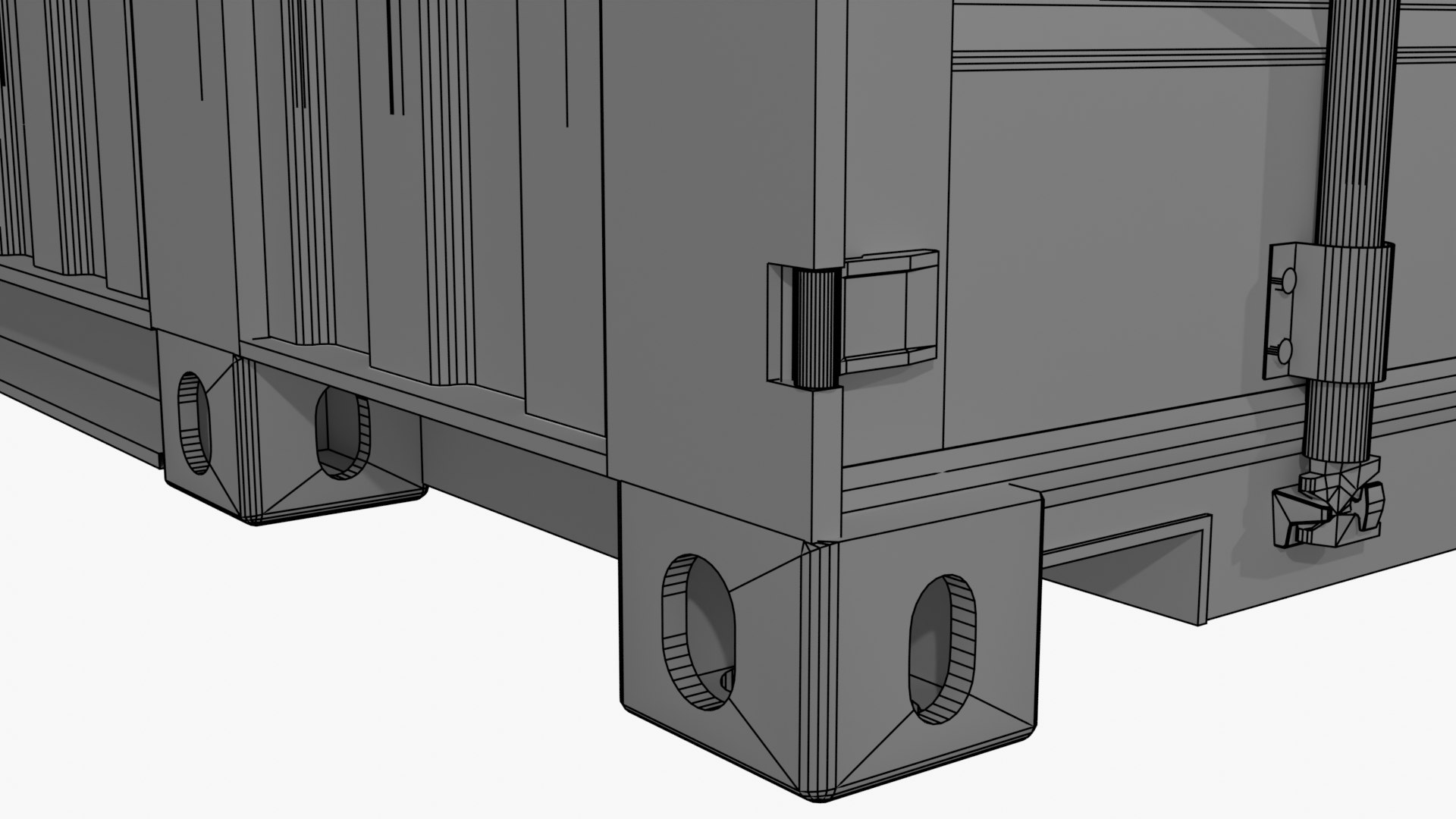 3D 45ft Shipping Container High Cube - TurboSquid 2035050