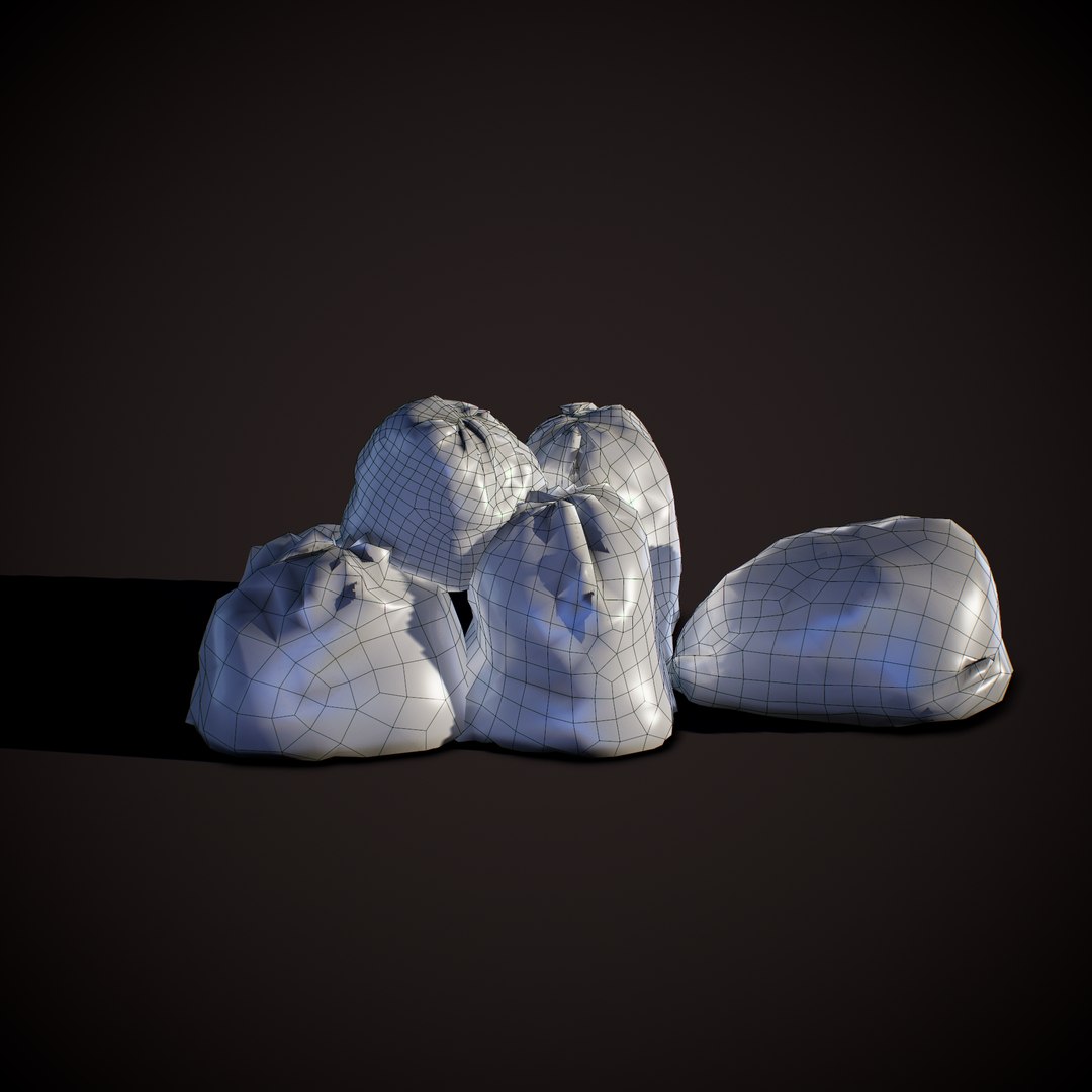 Ready Garbage Bags 3D Model - TurboSquid 1576519