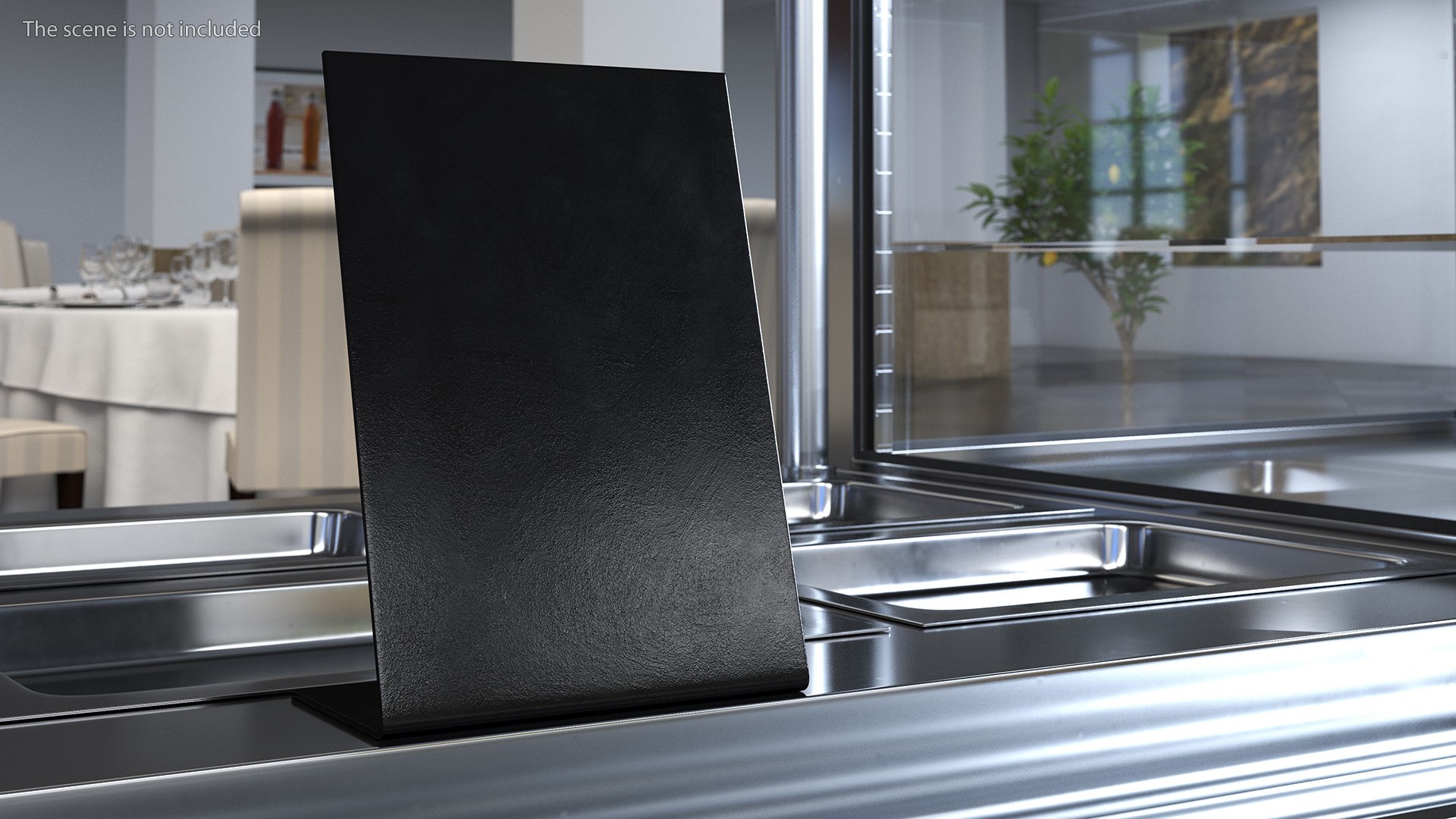 3D Table Sign Black Empty Model - TurboSquid 2139380