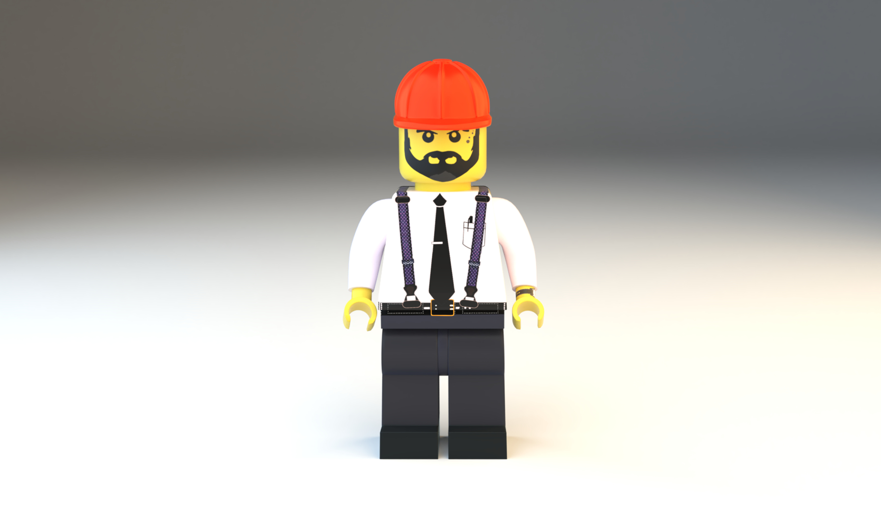Lego Chief Worker 3D Model - TurboSquid 1776029