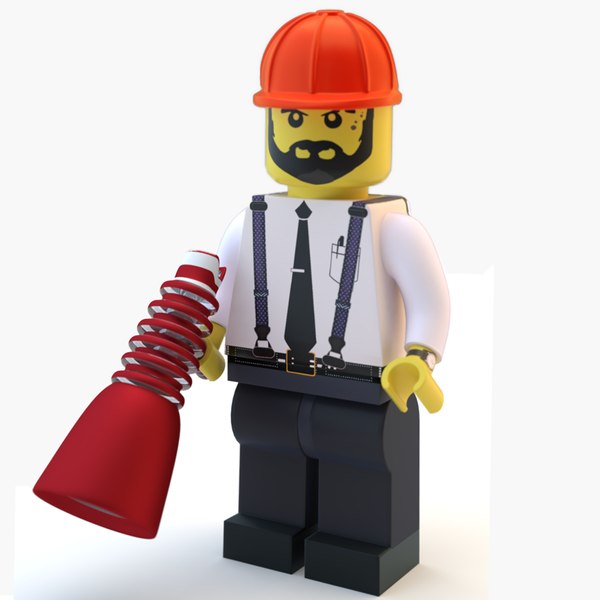 modelo 3d Trabajador jefe de Lego - TurboSquid 1776029