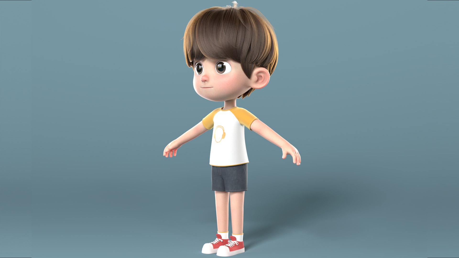 Cartoon Cute Boy 3D Model - TurboSquid 2164705