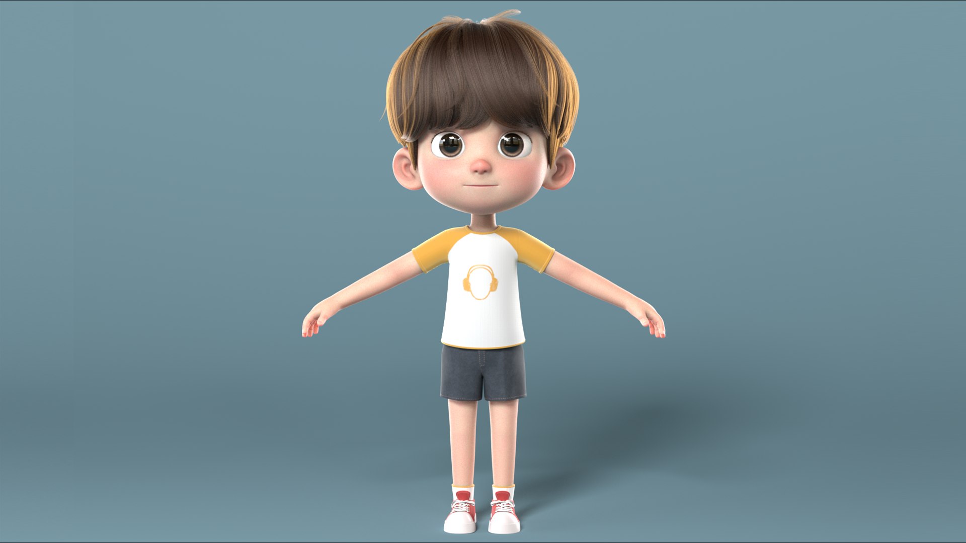 Cartoon Cute Boy 3D Model - TurboSquid 2164705